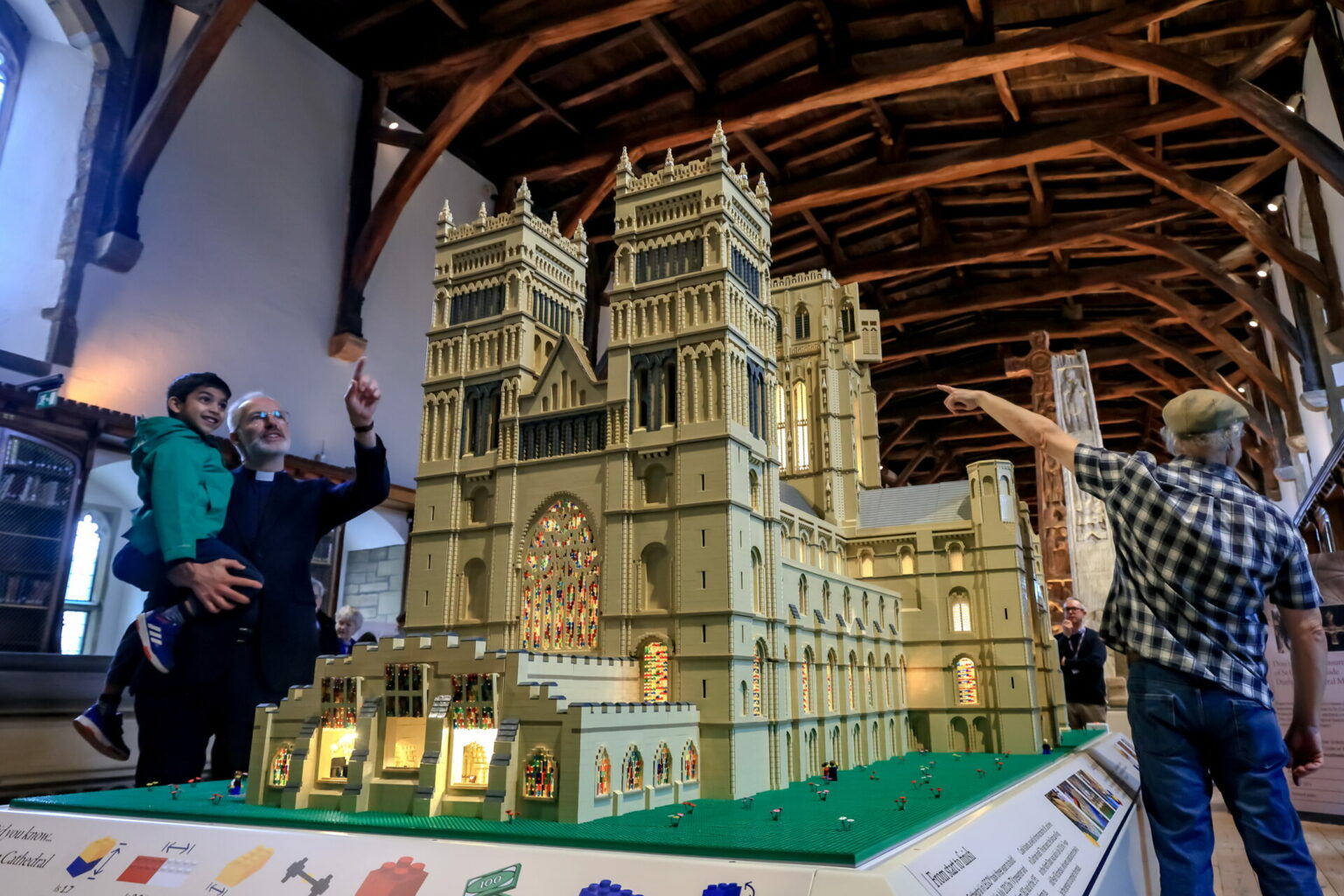 Last brick is placed as Durham Cathedral in LEGO® reopens to the public ...