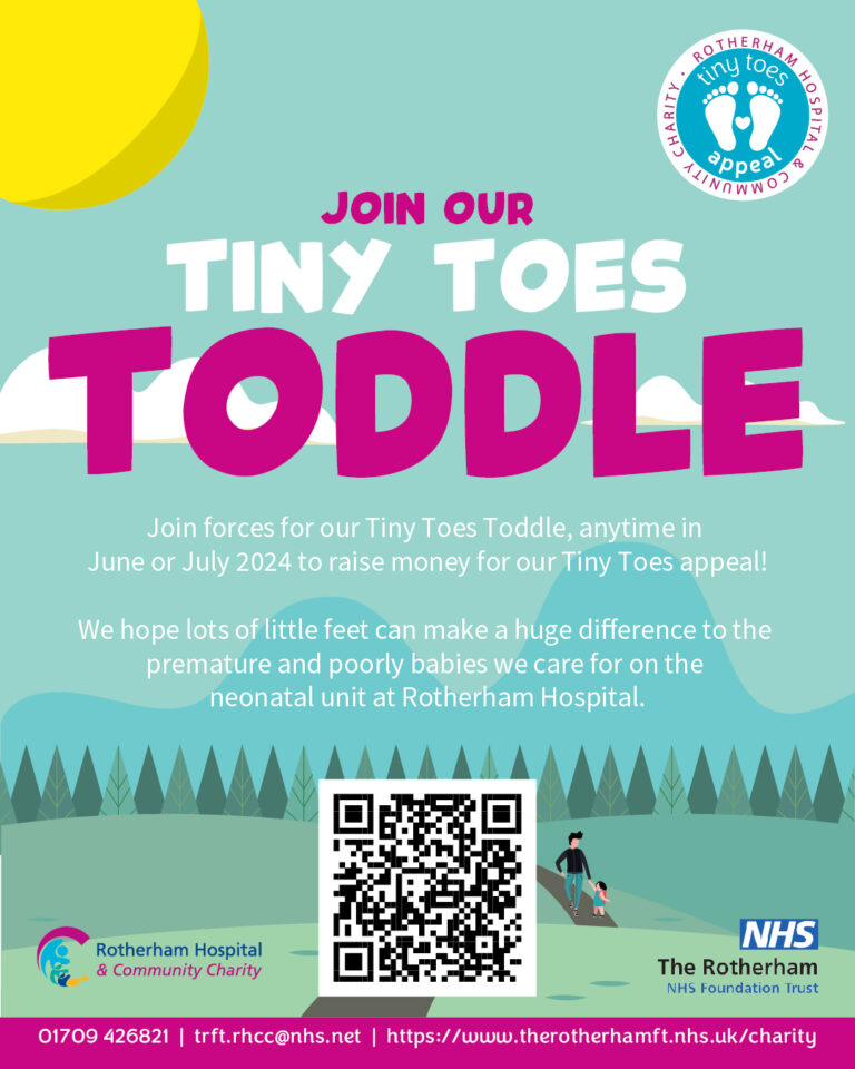 NHS charity challenges children to host a Tiny Toes Toddle | Raring2go!